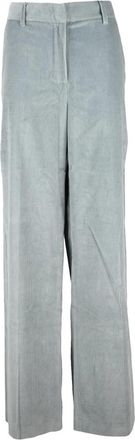 Max Mara Femme, Pantalons, Bleu, Taille: 44 FR Tania Wide Pantalons