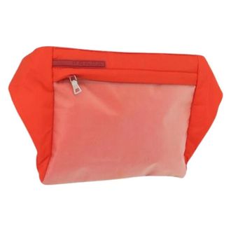 Prada Sac bandouli&egrave;re Pre-owned en nylon - Femme - Pre-owned - Orange - Taille: ONE Size