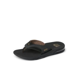 Reef Zehentrenner Sandale Herren Fanning, Black and Tan, 47 EU