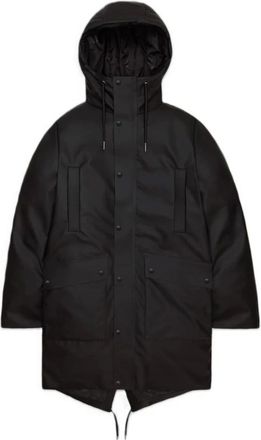 Rains Homme, Manteaux, Noir, Taille: S Nome Long Parka