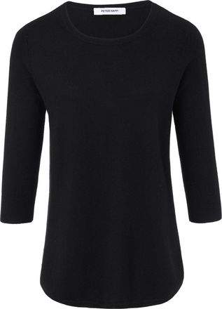 Peter Hahn Rundhals-Pullover aus Seide und Kaschmir Peter Hahn schwarz