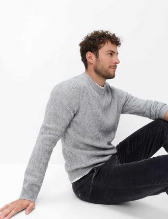 Brax Strickpullover Style BUDDY Struktur: Strickpullover im Wollmix