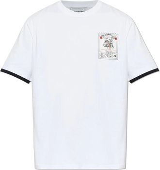 Iceberg Homme, Tops, Blanc, Taille: S T-shirt imprim&eacute;