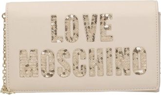 Love Moschino Damen Schultertasche, Elfenbein Schultertasche, Elfenbein