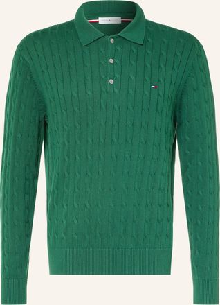 Tommy Hilfiger Strick-Poloshirt gruen