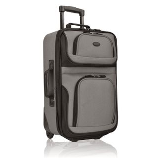 U.S. Traveler Rio Leichter Handgep&auml;ckkoffer, GRAU, 2 Wheel Single
