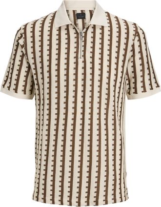 Jack & Jones Jprblatag Ss Zip Polo