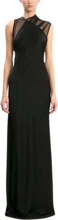 Victoria Beckham Femme, Robes, Noir, Taille: 36 FR Robe asym&eacute;trique