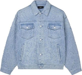 Purple Veste Trucker Orn&eacute;e - Homme - Vestes - Bleu - Taille: M