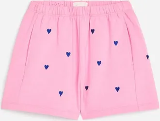 Arket Baumwollshorts Mit Stickerei -Rosa
