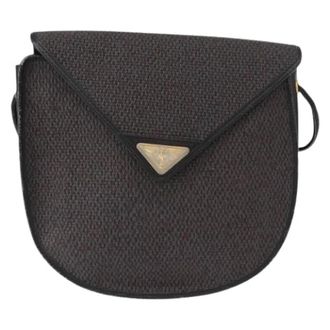 Saint Laurent Sac bandouli&egrave;re en toile Pre-owned - Femme - Pre-owned - Noir - Taille: ONE Size