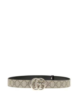 Gucci gg Marmont supreme reversible belt - Nude