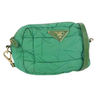 Prada Sac bandouli&egrave;re Vintage en nylon Pre-owned - Femme - Pre-owned - Vert - Taille: ONE Size