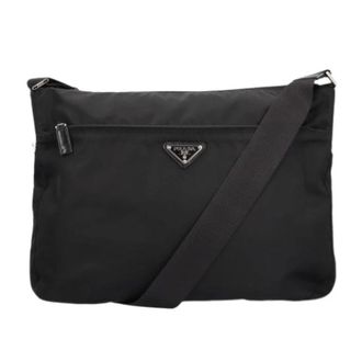 Prada Sac bandouli&egrave;re en nylon Pre-owned - Femme - Pre-owned - Noir - Taille: ONE Size