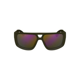 Calvin Klein Homme, Accessoires, Vert, Taille: ONE Size Lunettes de soleil en plastique