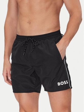 HUGO BOSS Badeshorts Starfish 50514429 Schwarz Regular Fit