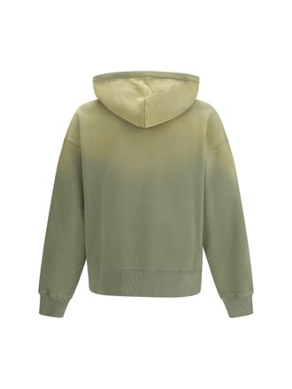 Axel Arigato Mens Grip Hoodie Deep Lichen Green Cotton Sweatshirts Sweater
