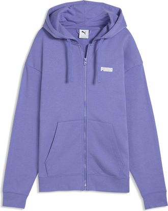 Puma Hoodie zipp&eacute; avec petit logo Essentials Femme, V&ecirc;tements, Bleu, XS
