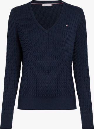 Tommy Hilfiger Pull col V en coton