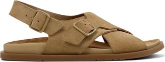 Camper buckle strap sandals - Braun