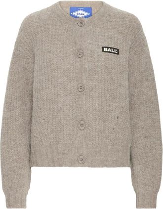 Ball Femme, Pulls, Beige, Taille: 46 FR Vintage Khaki Rib Cardigan