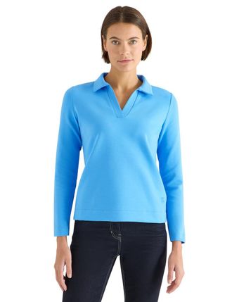 Cecil Damen Poloshirt in Unifarbe