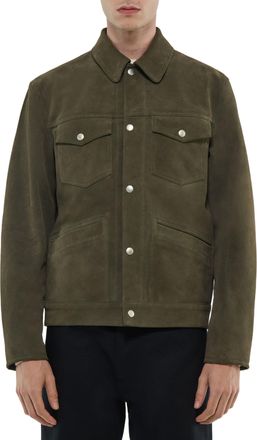 Fursac Blouson trucker en daim - Taille XL - Homme