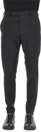 Pantaloni Torino Homme, Pantalons, Noir, Taille: 2XL Pantalon noir en laine stretch fit
