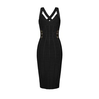 Elisabetta Franchi Damen, Kleider, Schwarzk, XLGr&ouml;&szlig;e