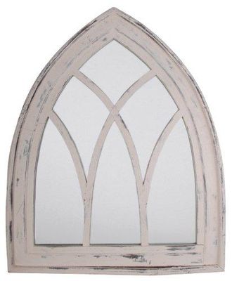 Esschert Design Spiegel Gothic White wash, wei&szlig;, 66x4.8x80 cm, WD10