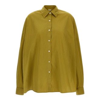 Dries Van Noten Casia Shirt - Femme - Blouses et Chemises - Vert - Taille: 36 FR