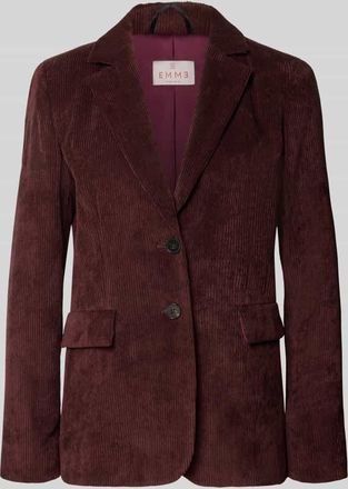 Emme Blazer mit Pattentaschen und Reverskragen
