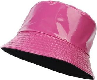 Generic Chapeau de p&ecirc;cheur double couleur en cuir pour femmes, chapeau de bassin de soleil en plein air, chapeau de voyage pliable pour hommes, multicolore en
