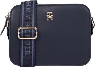 Tommy Hilfiger Sac à Bandoulière Femme Logotape Camera Bag Large Bandoulière, Bleu (Space Blue), Taille Unique