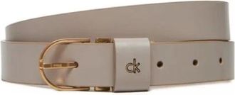 Calvin Klein Femme, Accessoires, Brun, Taille: 85 CM Metal Loop Round Buckle 25mm Belt