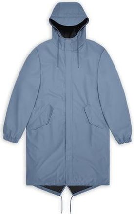 Rains Parka droit &agrave; capuche avec longues manches