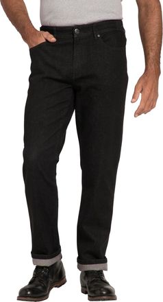 JP1880 Herren Traveller-Jeans, Regular Fit, Seitlich Elastischer Bund, Bis Gr. 36/72 Hose, Schwarz, 56 Große Größen EU