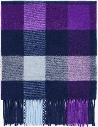 Saison 1865 Echarpe à carreaux en laine mélangée