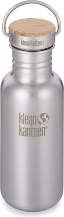 Klean Kanteen Reflect Trinkflasche mit Stainless Unibody Bamboo Cap Brushed Stainless 800ml/27oz