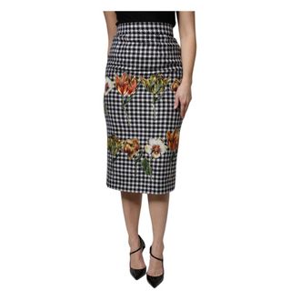 Dolce & Gabbana Floral bedruckter High Waist Bleistiftrock - - Skirts - Damen - Mehrfarbig - XS