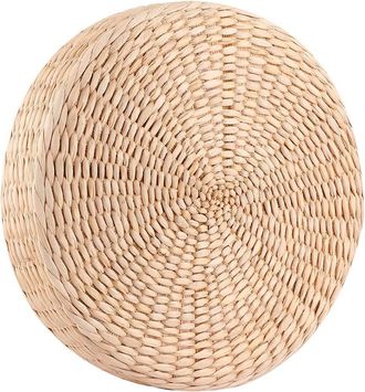 CHICIRIS Tatami Bodenkissen, Kissen Japanisches Sitzkissen Handgemachtes Stroh Rundes Hocker Gepolsterter Weiche Yoga Strohmatte Runde Geflochtene Natur Handge