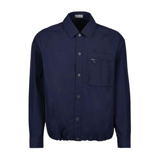 Dior Homme, Vestes, Bleu, Taille: M Chemise Broderie Collection Couture