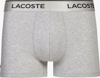 Lacoste Lot de 3 boxers en coton m&eacute;lang&eacute;