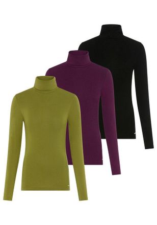 Laura Scott Longsleeve (3er-Pack) das perfekte Basic mit Rollkragen