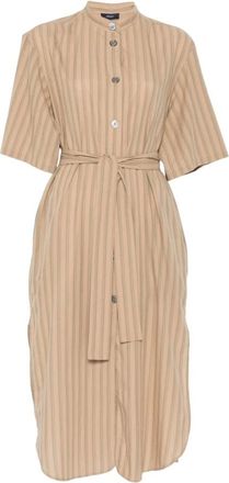 SOEUR Soeur, Femme, Robes, Beige, Taille: 38 FR Izzo Robe Chemise Ray&eacute;e en Coton