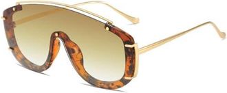 Generic Lunettes de soleil surdimensionnées pour femme avec monture siamoise vintage, C4., Taille unique