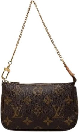 Louis Vuitton Pre-owned Mini Pochette Accessoires - Femme - Pre-owned - Brun - Taille: ONE Size