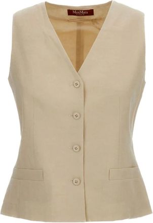 Max Mara Femme, Vestes, Beige, Taille: 40 FR Vestes