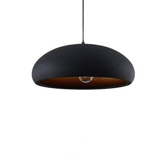 Lindby Suspension Gerwina à intensité variable (Moderne) en Noir Métal e. a. pour Salon & Salle manger (1 lampe,à E27), Luminaire Lampe Plafond Plafonnier Su