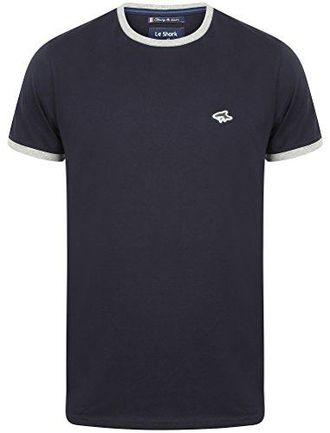 Le Shark Killick T-shirt à col rond en coton pour homme - Bleu - Small